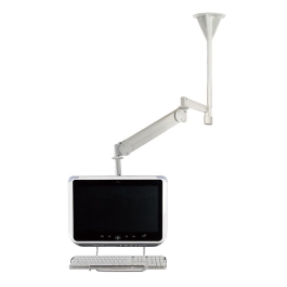 Ceiling-Mounted LCD Monitor articulating long reach arm monitor mount
